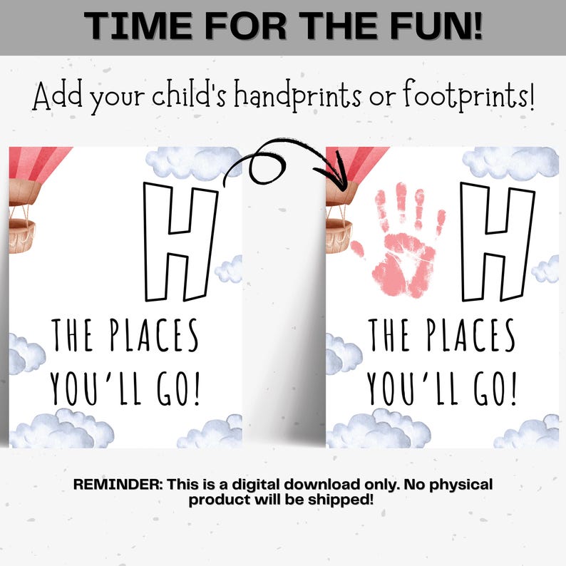 Oh the Places Youll Go Dr Seuss Handprint Craft Read Across America ...