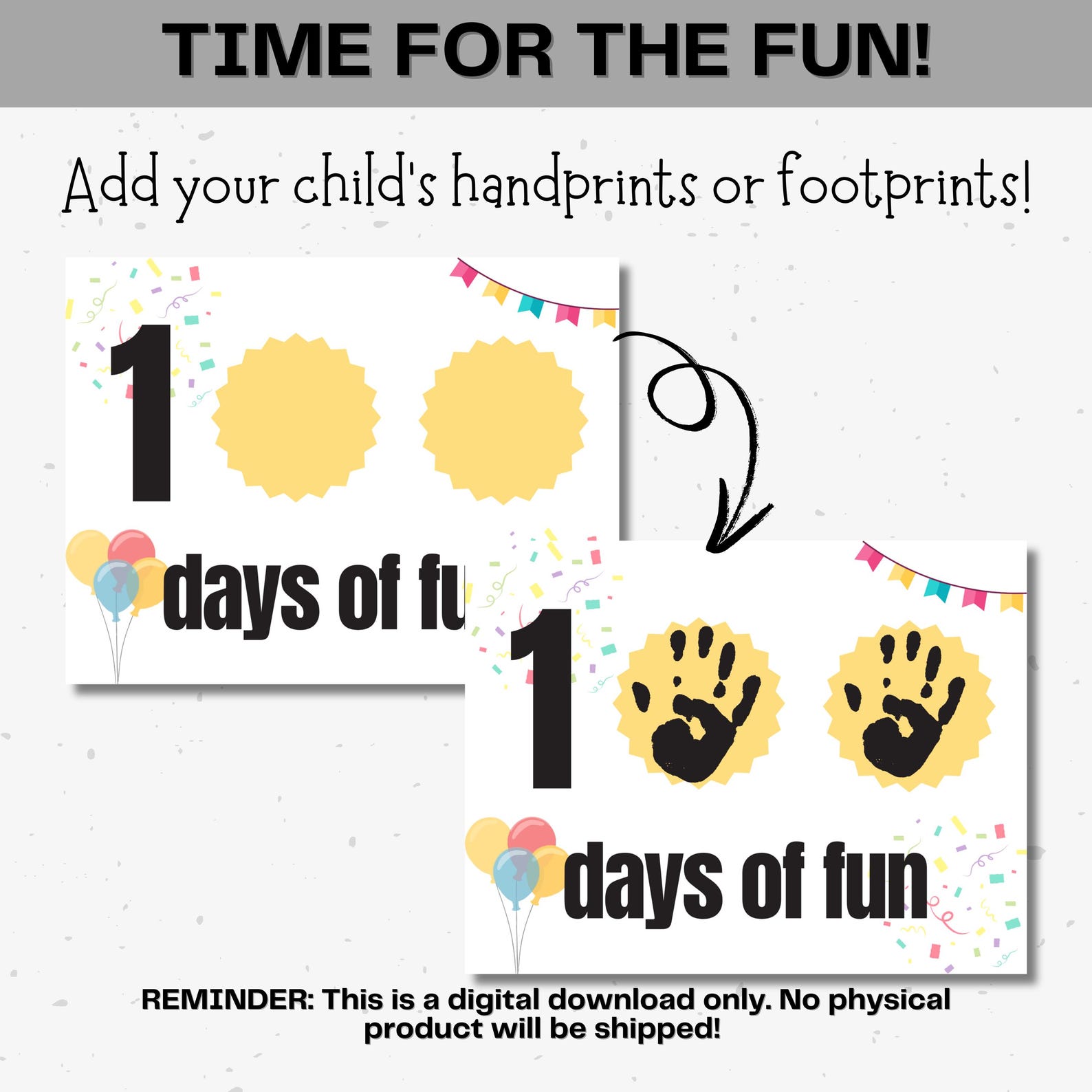 100th Day of School Handprint Art 100 Days Brighter Fun Preschool ...
