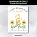 Sunflower Handprint Craft Farmhouse Sunflower Art for Kids Printable ...