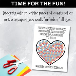 Martin Luther King Jr Day Craft Template Black History Month Printable ...