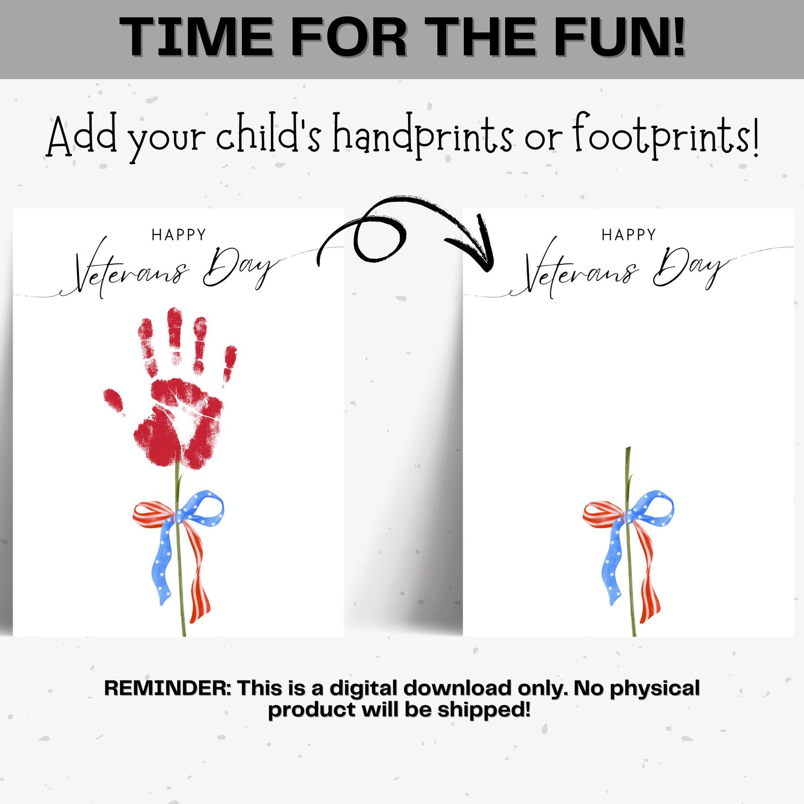 Veterans Day Craft for Kids Handprint Art Veterans Day Gift USA ...