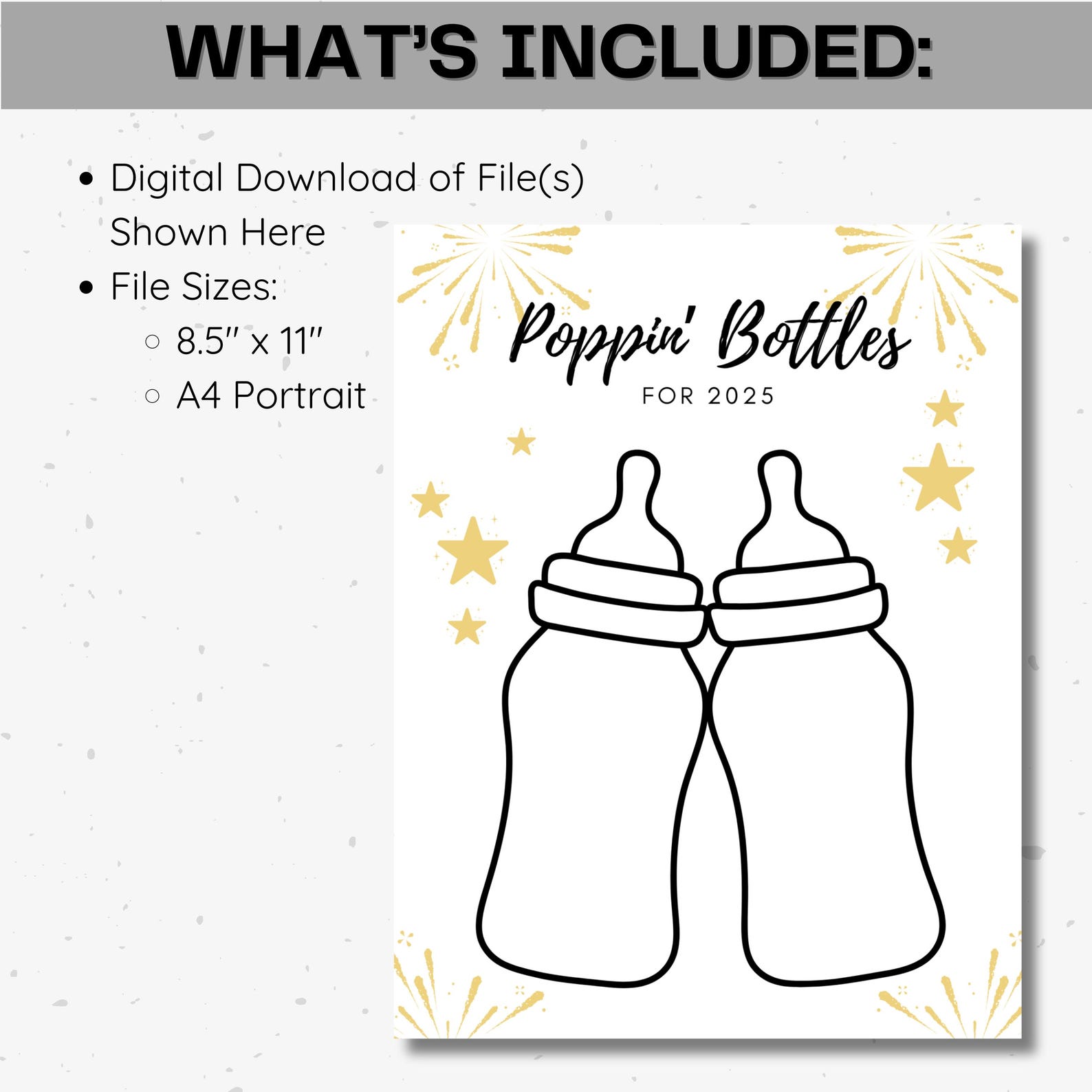 New Year 2025 Handprint Keepsake New Years Footprint Craft Kids Toddler ...