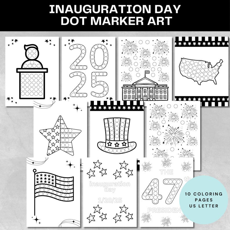 Inauguration Day Dot Marker Activity Do a Dot Trump Inauguration Day ...