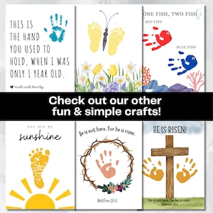 He is Risen Craft Template Simple DIY Easter Activities for Kids ...