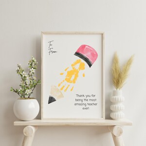 Teacher Appreciation Craft Printable Teacher Handprint Art End of Year ...