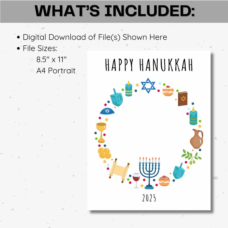Happy Hanukkah Craft Printable Hanukkah Handprint Art for Kids Menorah ...