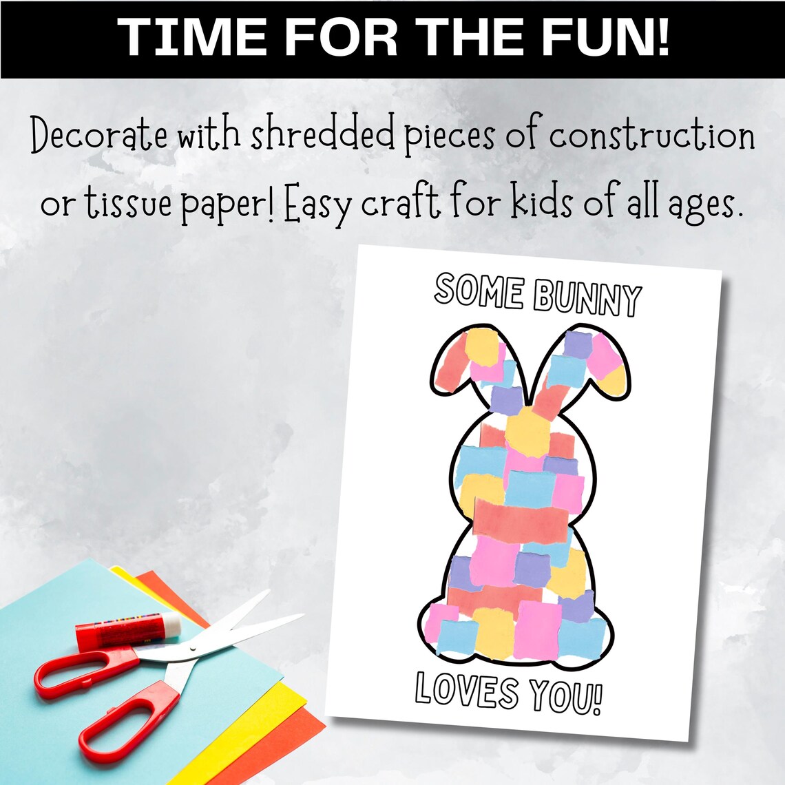 Easter Bunny Craft Template Simple DIY Easter Activities for Kids Easy ...