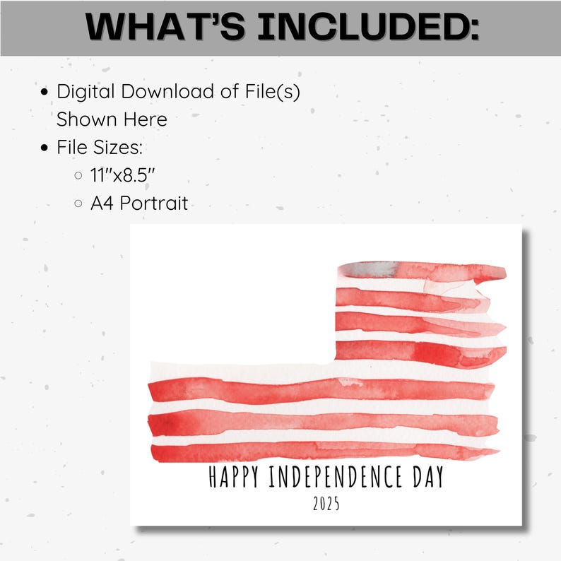Independence Day Craft Patriotic American Flag Printable Fourth of July ...