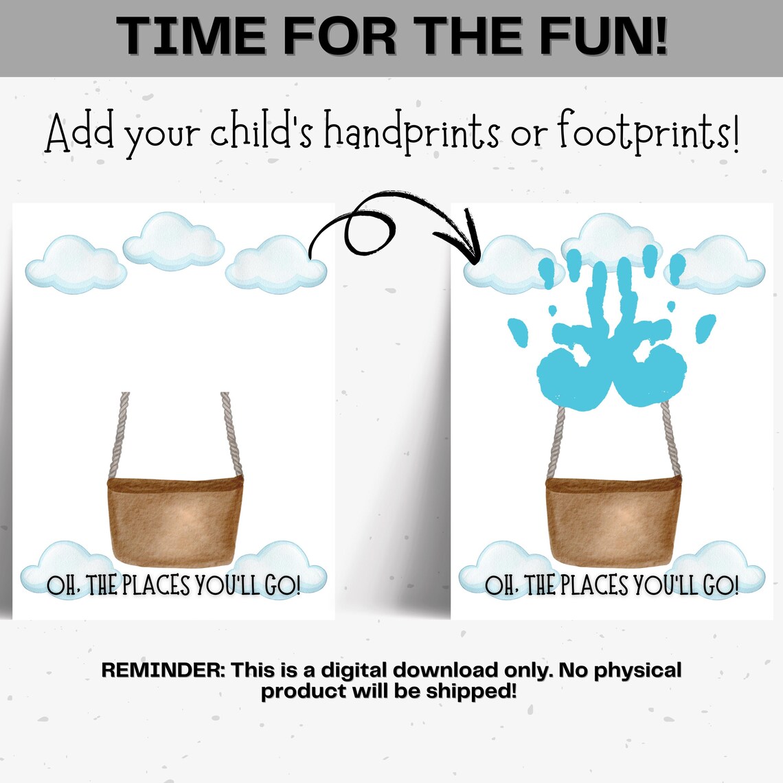 Oh the Places Youll Go Dr Seuss Handprint Craft Read Across America ...