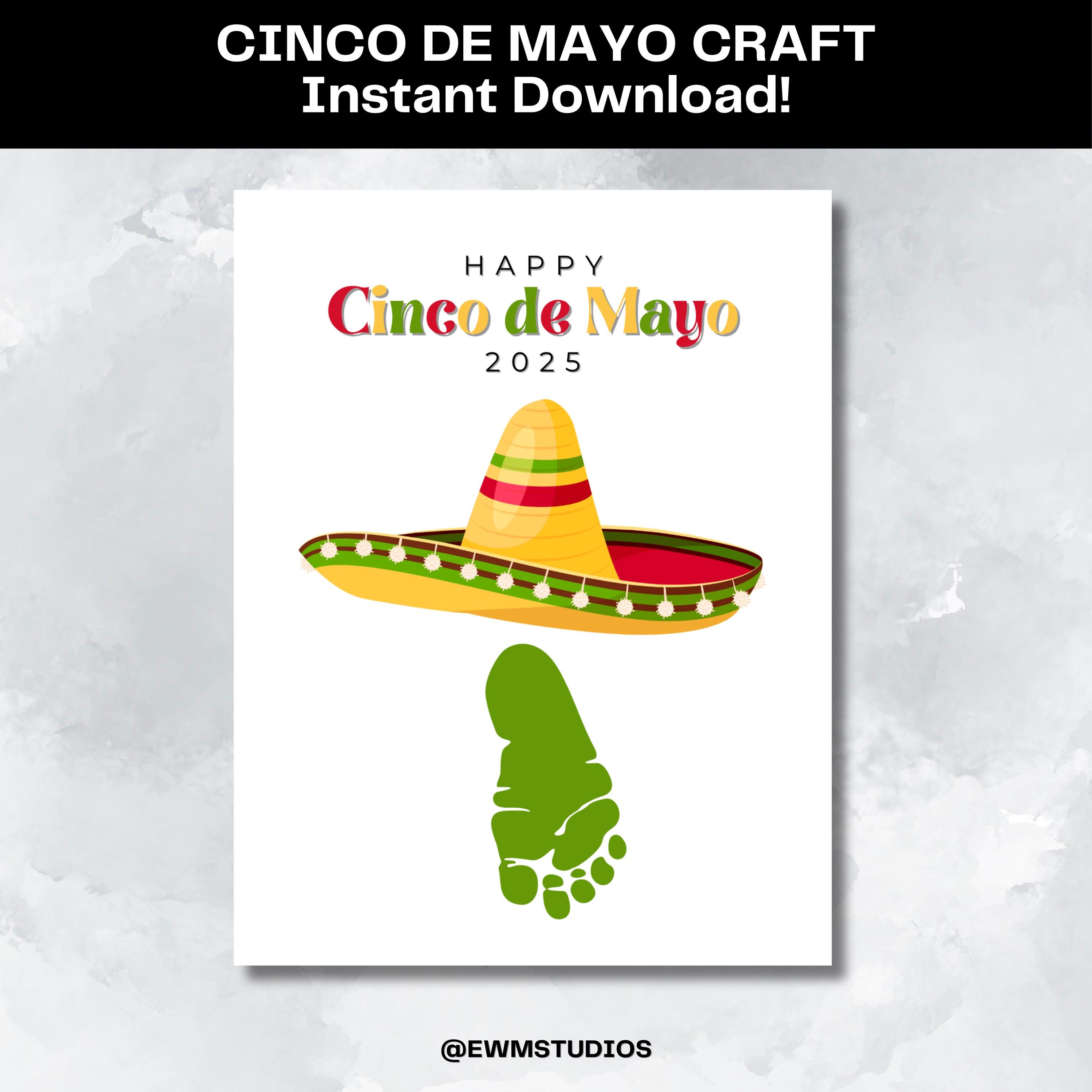 Cinco De Mayo Handprint Craft Printable Fiesta Activity for Cinco De ...