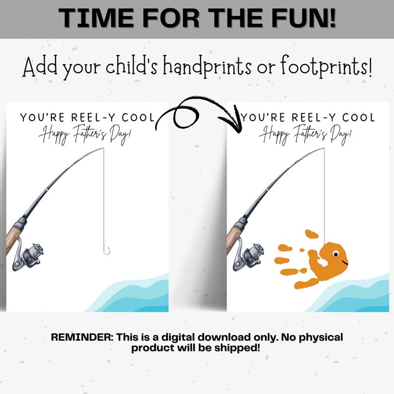 Fathers Day Handprint Fish Craft Grandpa Fathers Day Printable Dad ...