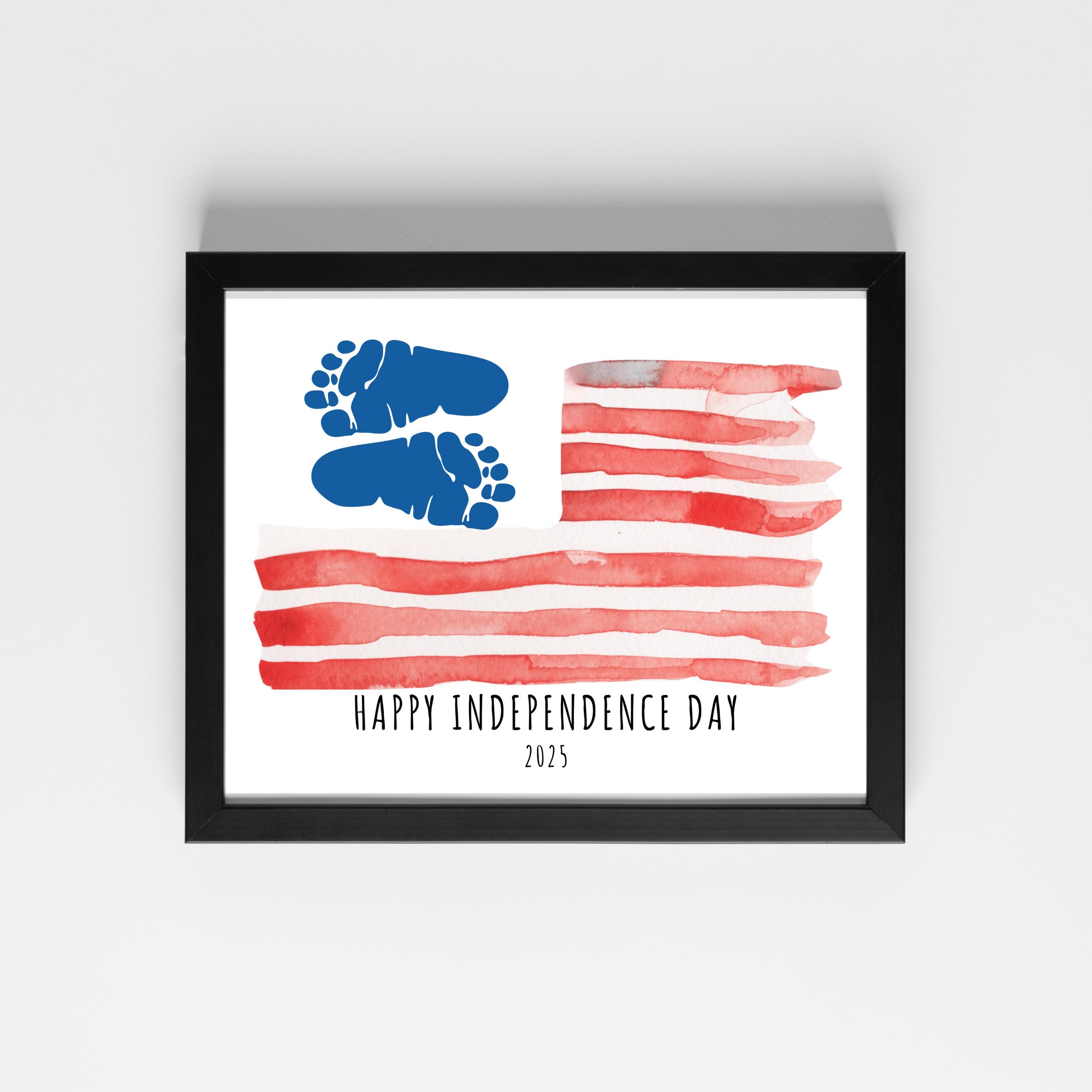 Independence Day Craft Patriotic American Flag Printable Fourth of July ...