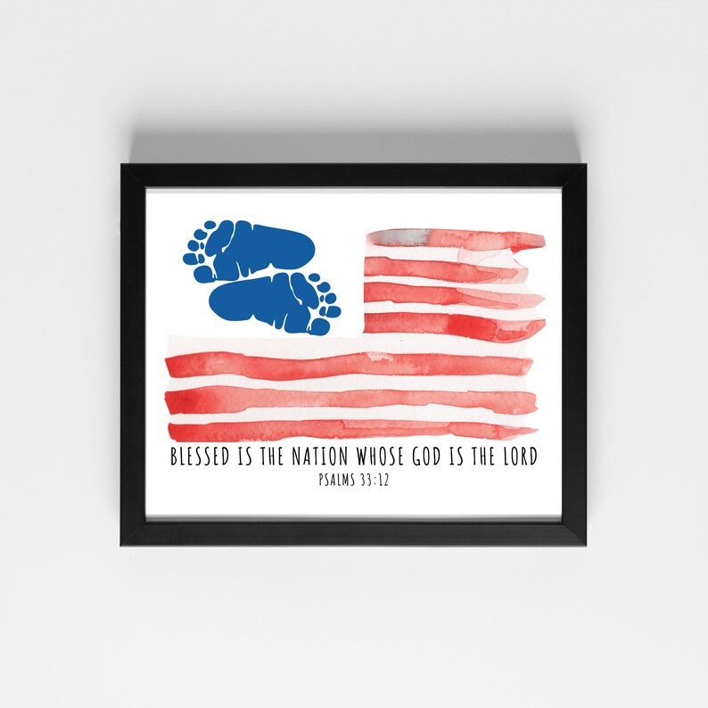 Christian 4th of July Craft Printable American Flag Independence Day ...