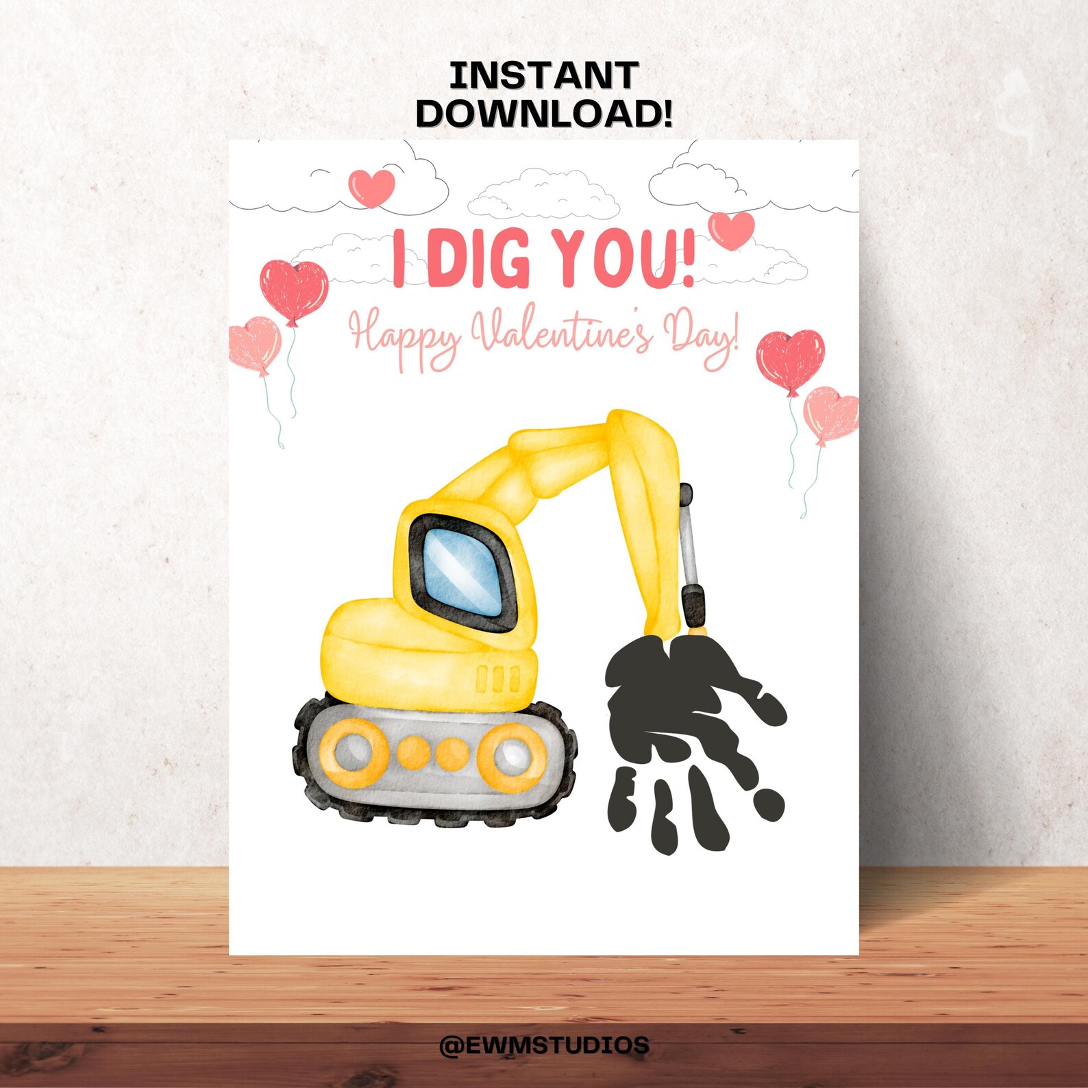 Valentine Handprint Craft Valentines Handprint Keepsake Craft for Kids ...