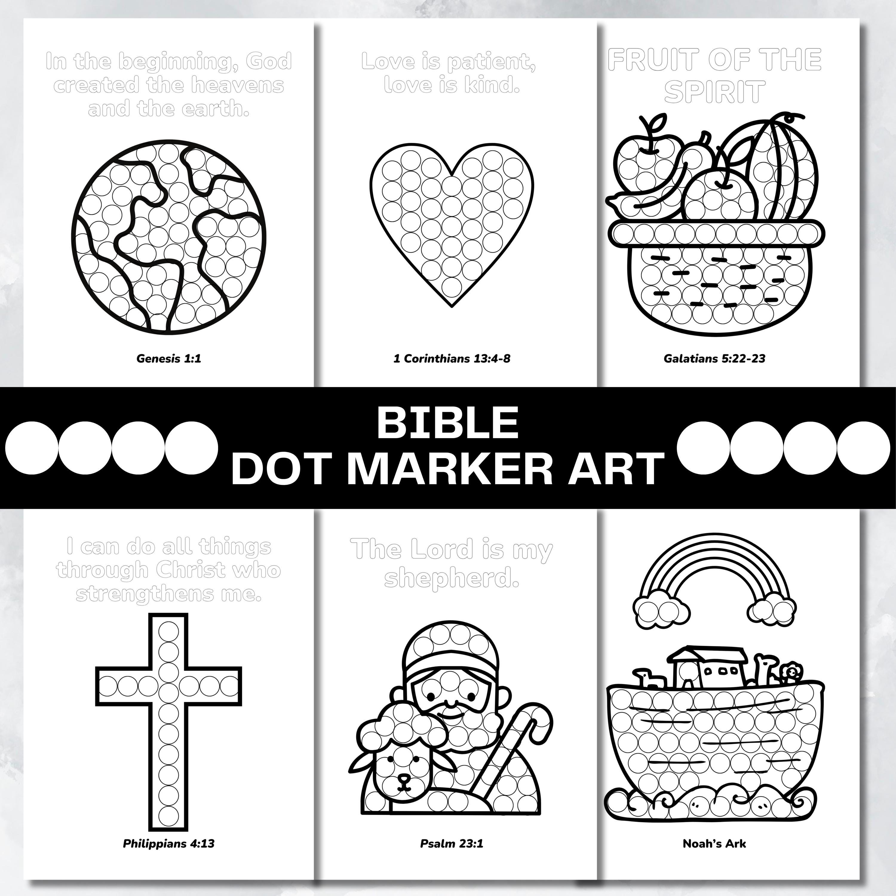 Bible Do a Dot Christian Dot Marker Coloring Pages Printable Armor of ...