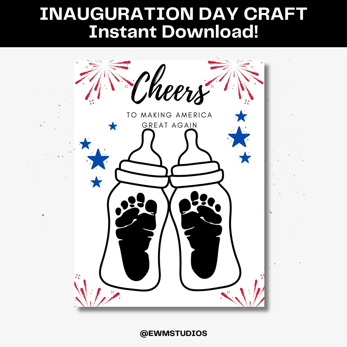 Inauguration Handprint Keepsake Donald Trump Inauguration Day 2025 ...