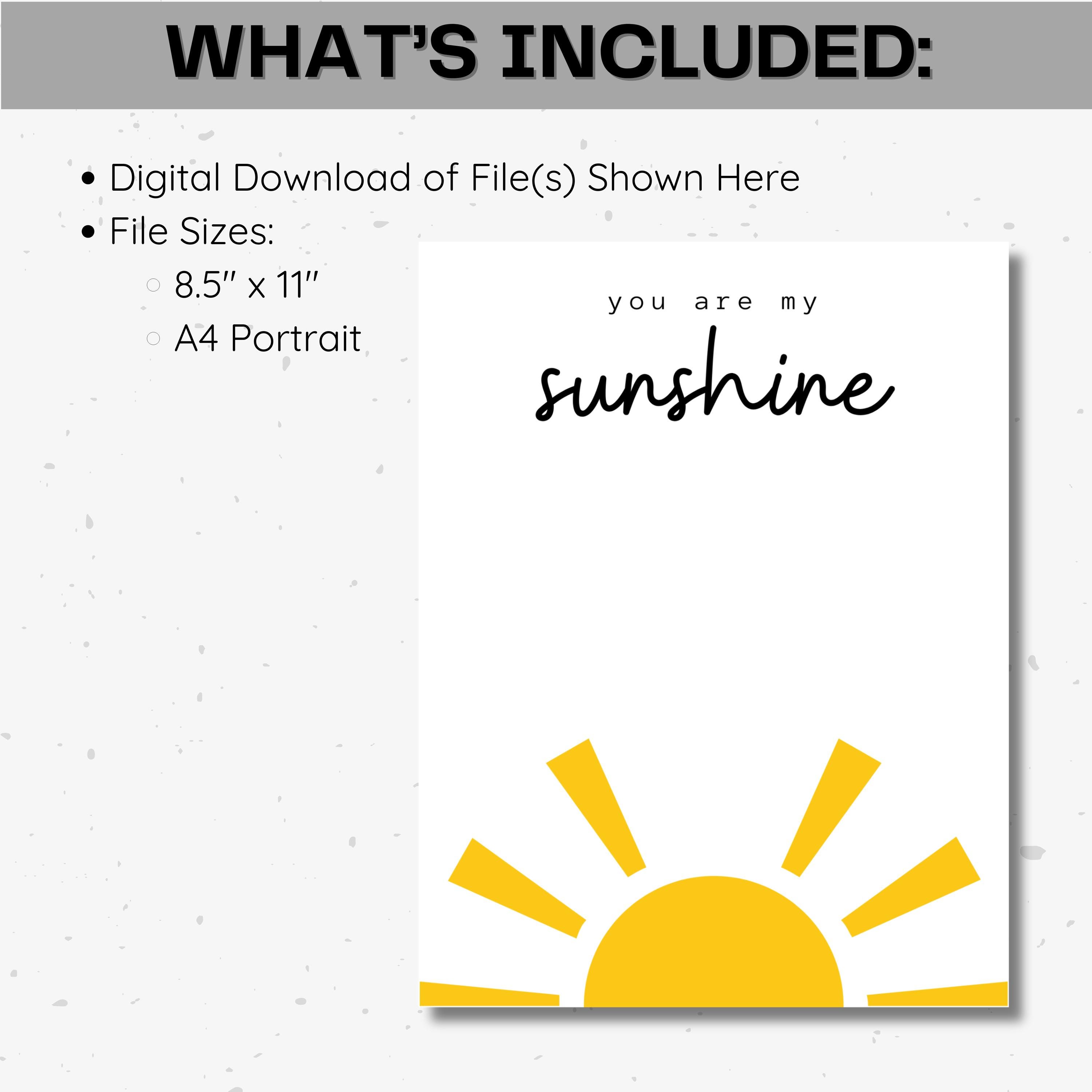 You Are My Sunshine Footprint Craft Hello Spring Footprint Keepsake ...