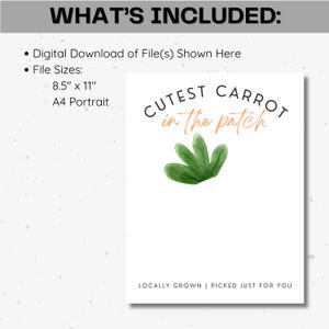 Carrot Patch Easter Footprint Craft Printable Easter Carrot Farm Sign ...