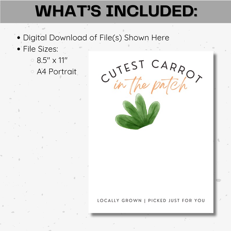 Carrot Patch Easter Footprint Craft Printable Easter Carrot Farm Sign ...