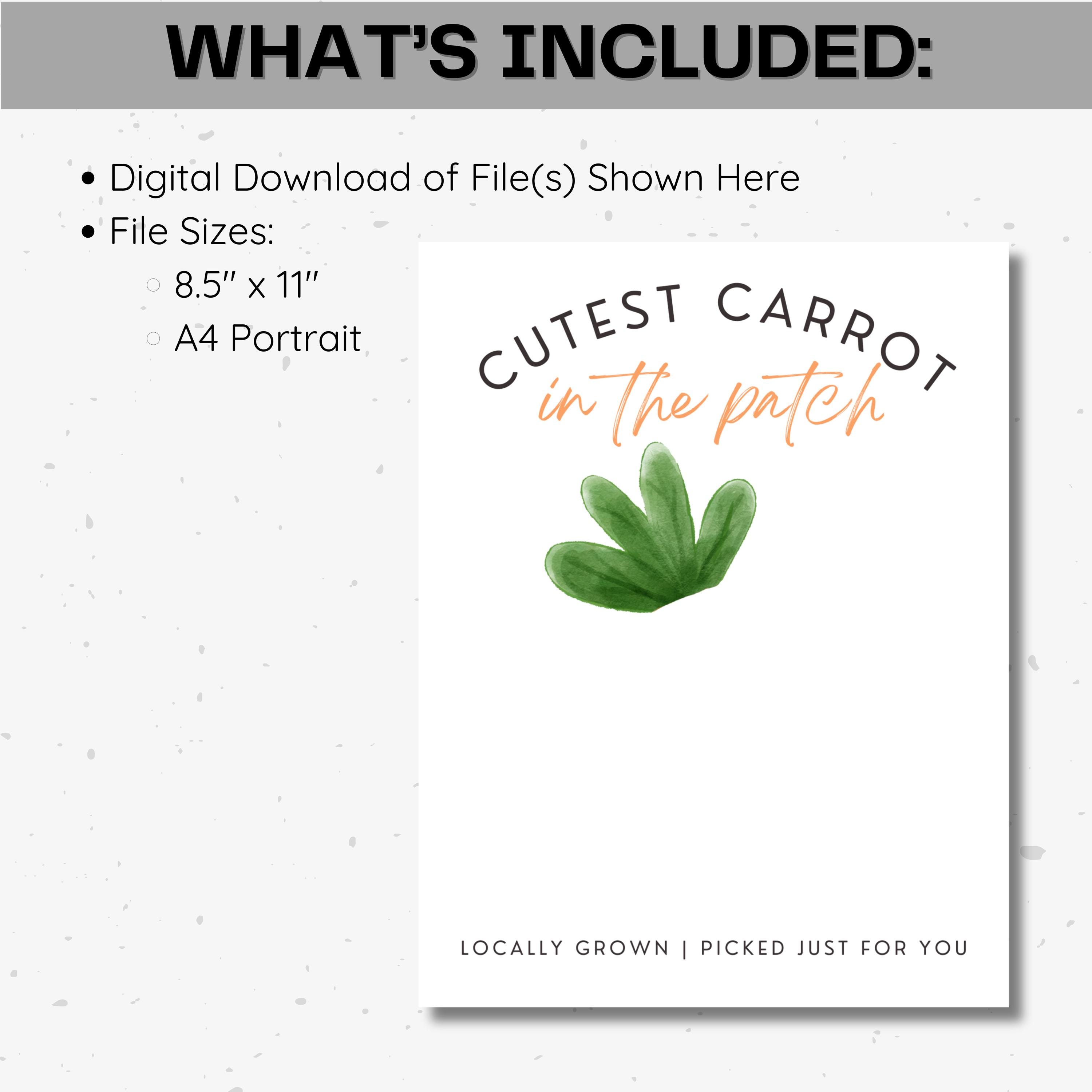 Carrot Patch Easter Footprint Craft Printable Easter Carrot Farm Sign ...