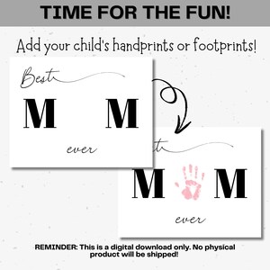 Best Mom Ever Mothers Day Handprint Craft for Kids Babys First Mothers ...