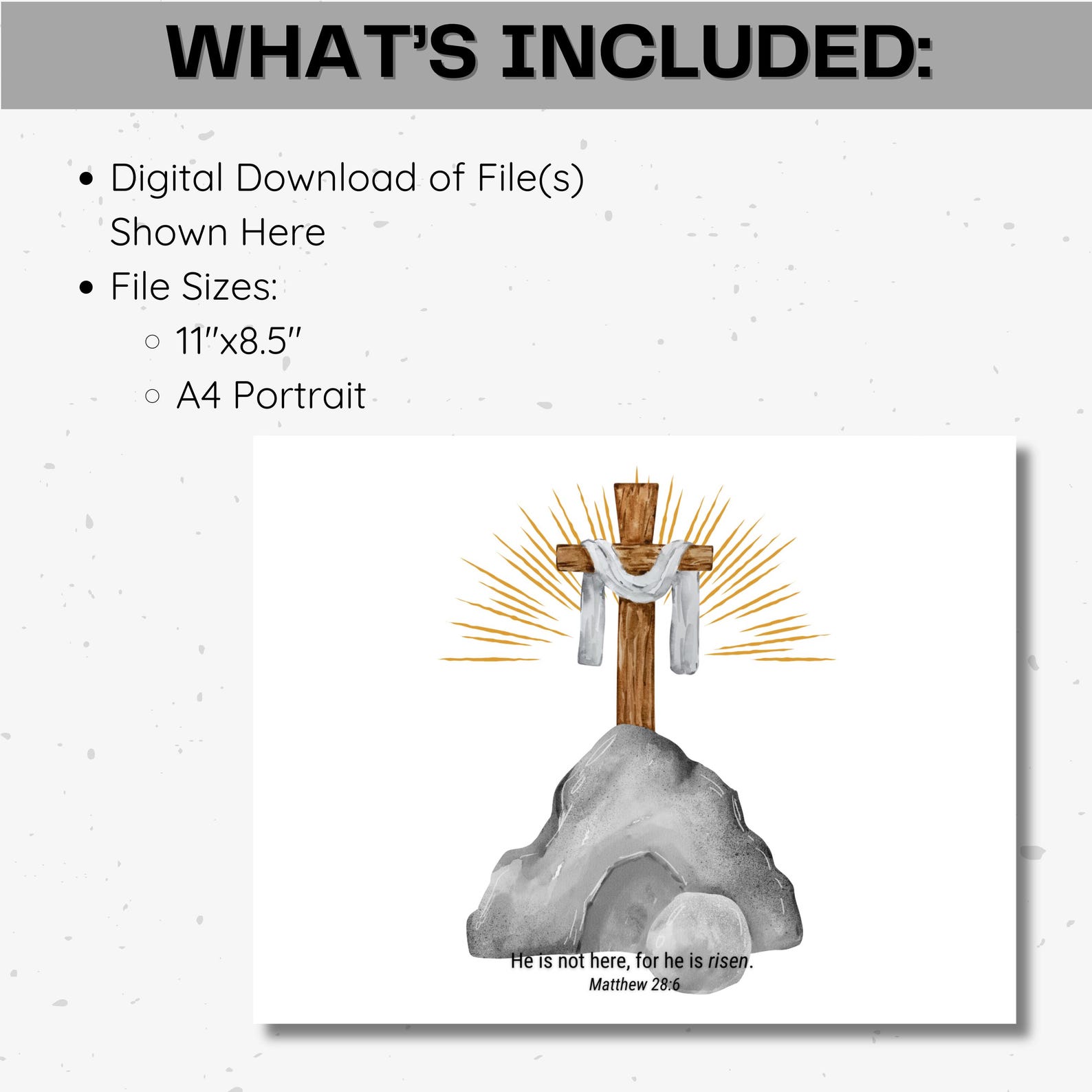 He is Risen Handprint Craft Printable Easter Craft Jesus is Risen ...