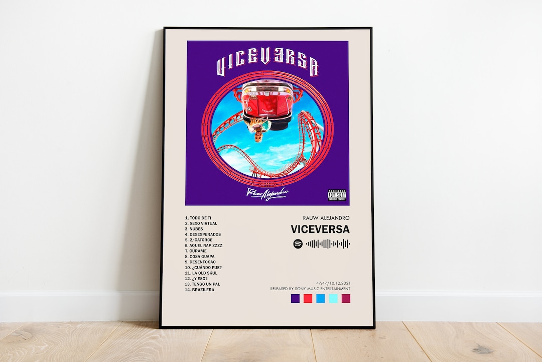 Rauw Alejandro Poster, Rauw Alejandro, Album Cover Poster, VICEVERSA ...