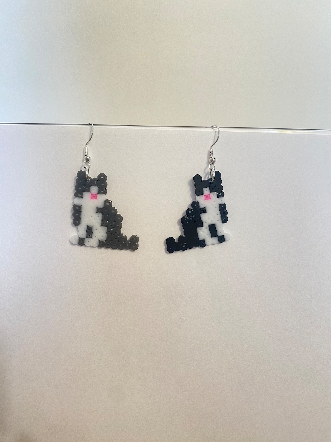 Adorable Mini Perler Bead Hama Bead Cat Inspired Earrings - Etsy