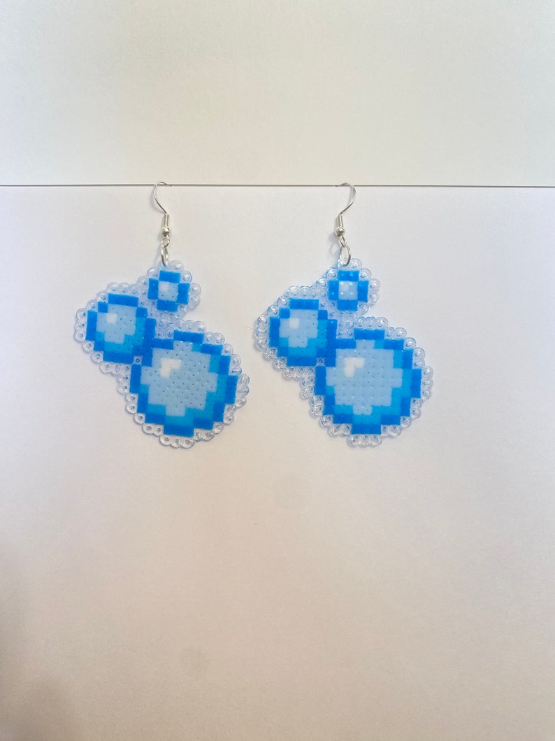Adorable Mini Perler Bead Hama Bead Bubble Inspired Earrings - Etsy