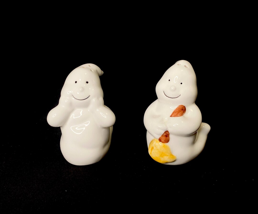 Vintage Ghost Salt & Pepper Shaker Set - Etsy