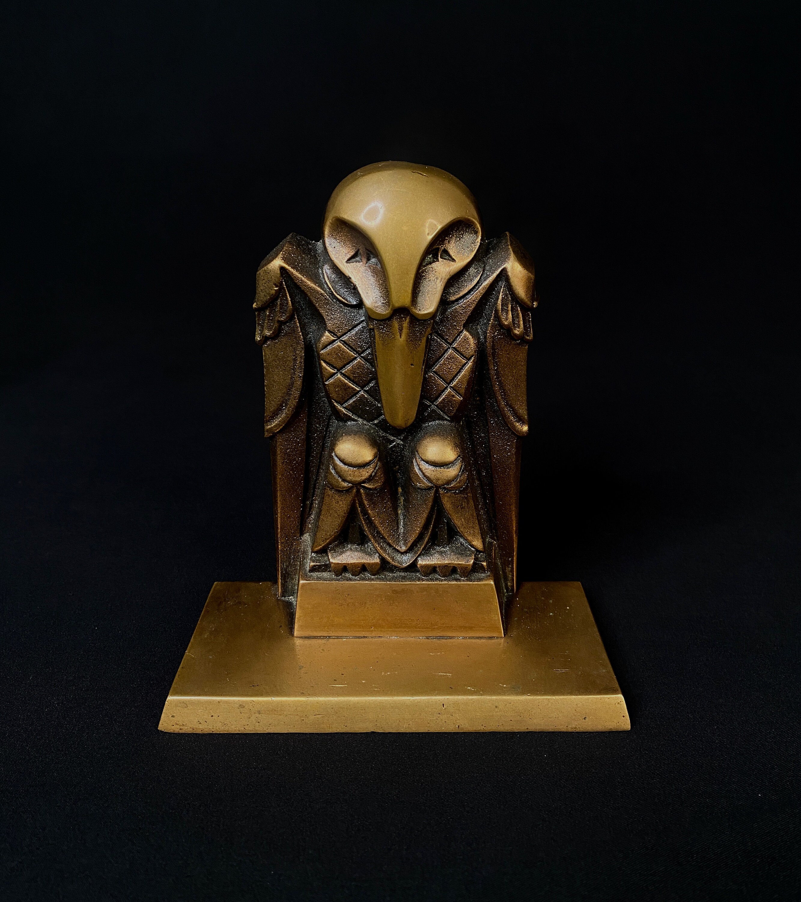 Rare German Art Deco Bronze Vulture Bookends - Etsy