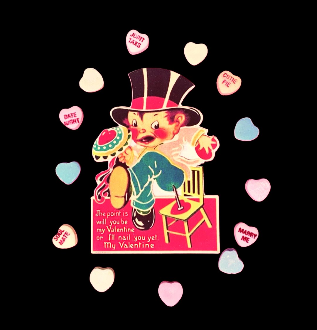 Vintage Dark Humor Valentine Card Reproduction - Etsy