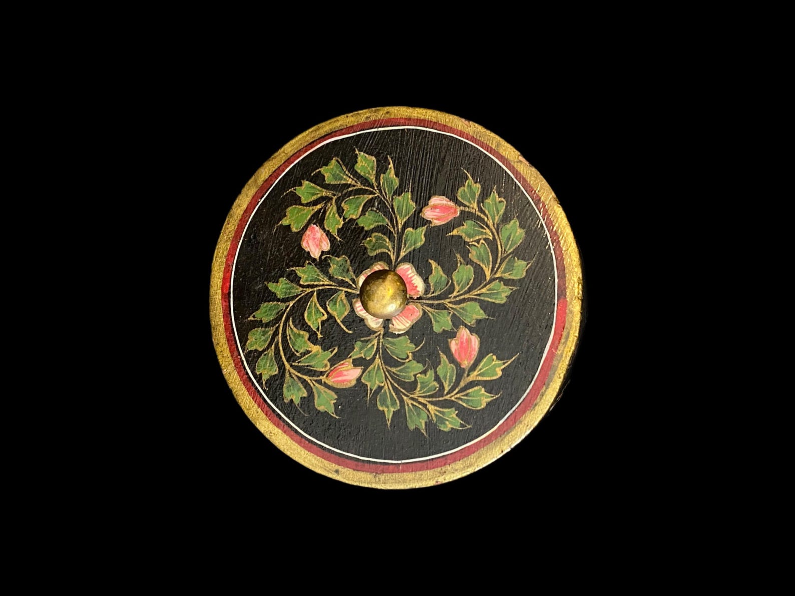 Antique Floral Painted Trinket Box: European Folk Art Jewelry Box - Etsy