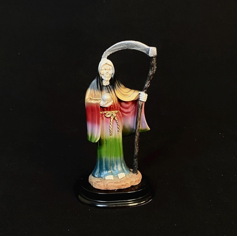 Santa Muerte Rainbow Altar Figurine - Etsy