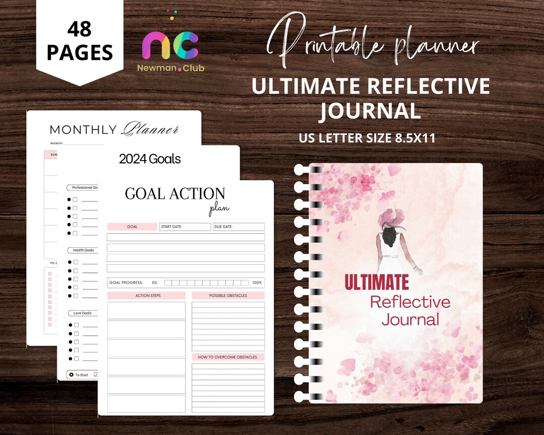Reflection Journal | Printable Templates | Reflection Bundle | Daily ...
