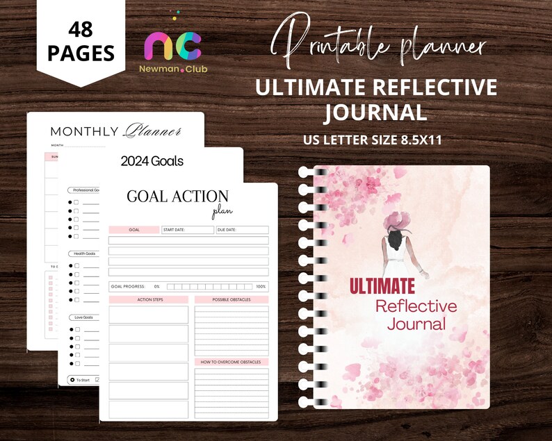 Reflection Journal | Printable Templates | Reflection Bundle | Daily ...