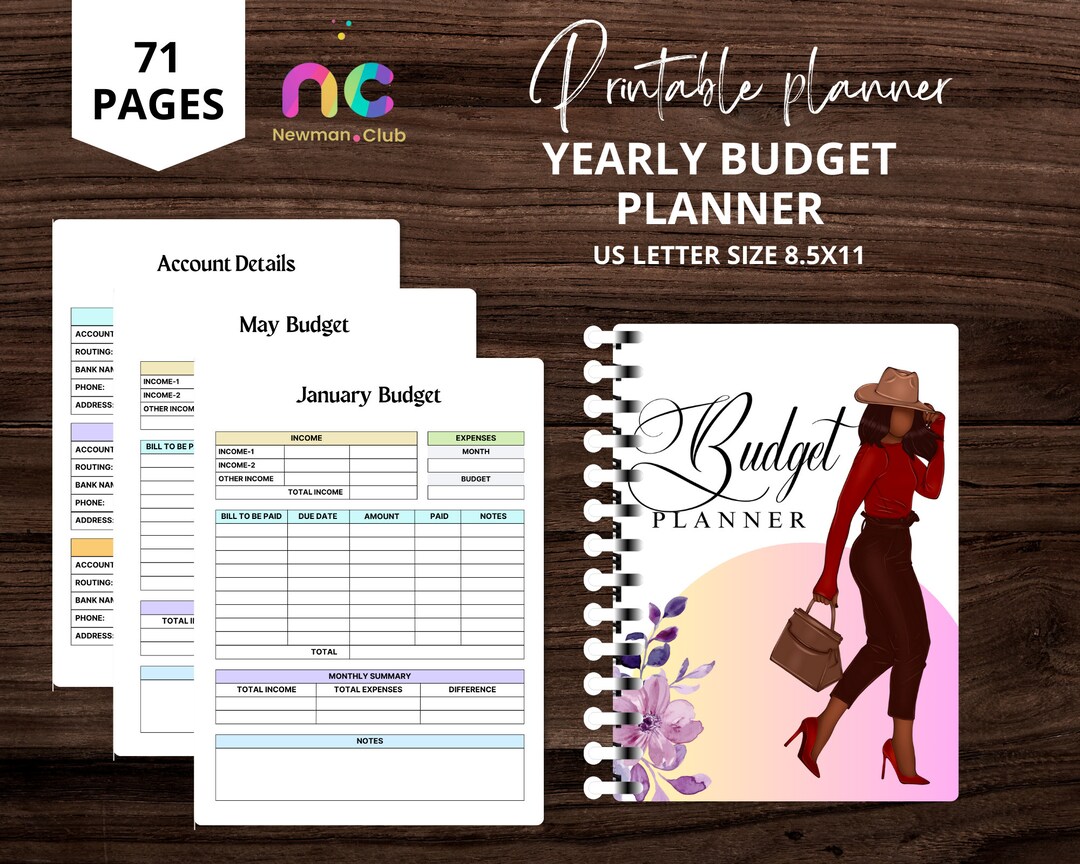 Printable Planner, Finance and Budget Planner Bundle Printable, Savings ...