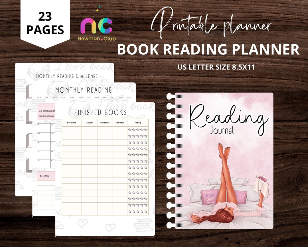 Printable Reading Tracker Journal Reading Log Book Tracker Book Journal ...