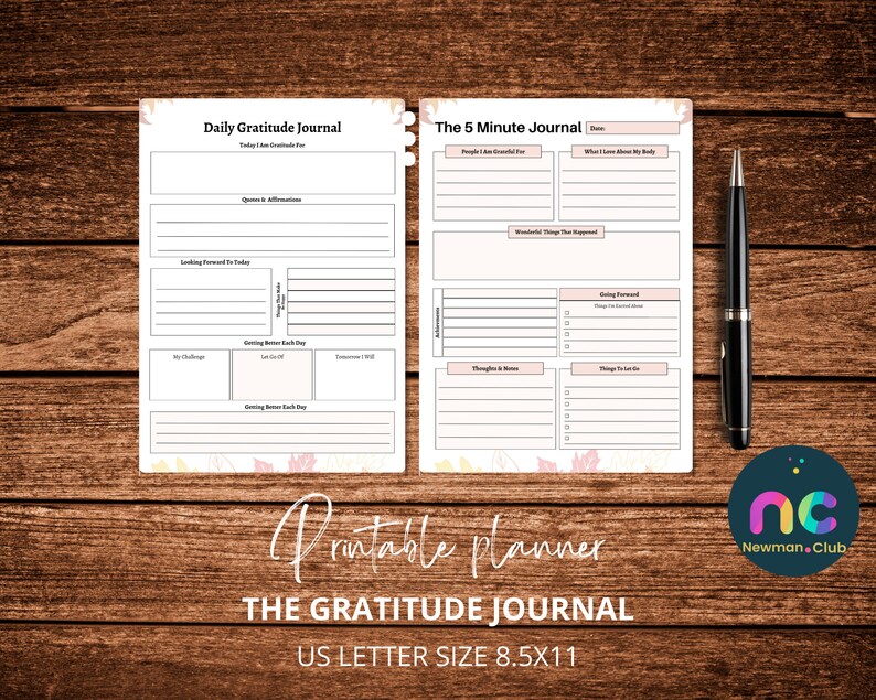 Gratitude Journal Printable Dream Manifestation Mindfulness ...
