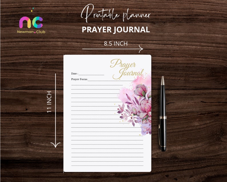 Prayer Journal Printable Bible Study Guide Gratitude Journal Digital ...