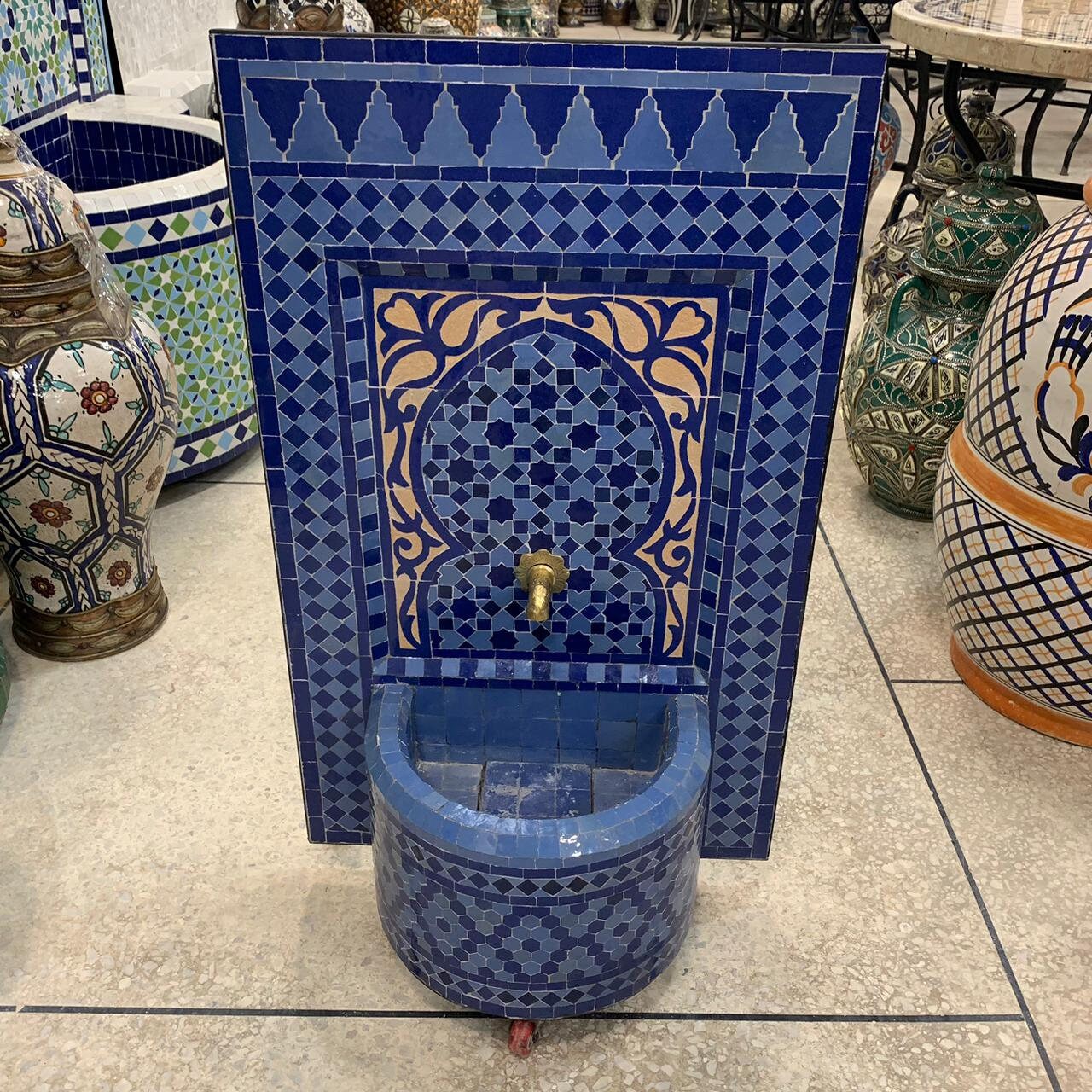 Royal Blue Fountains: Masterpieces of Moroccan Mosaic Art for Your ...