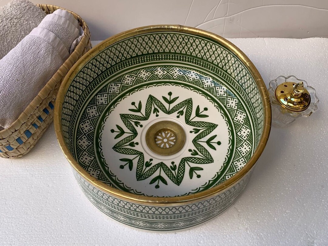 Handmade Porcelain Ceramic Wash Basin - Traditional Craftsmanship ...