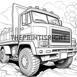 40 Trucks Coloring Pages | Fun Kids Coloring Pages | Stress Relief and ...