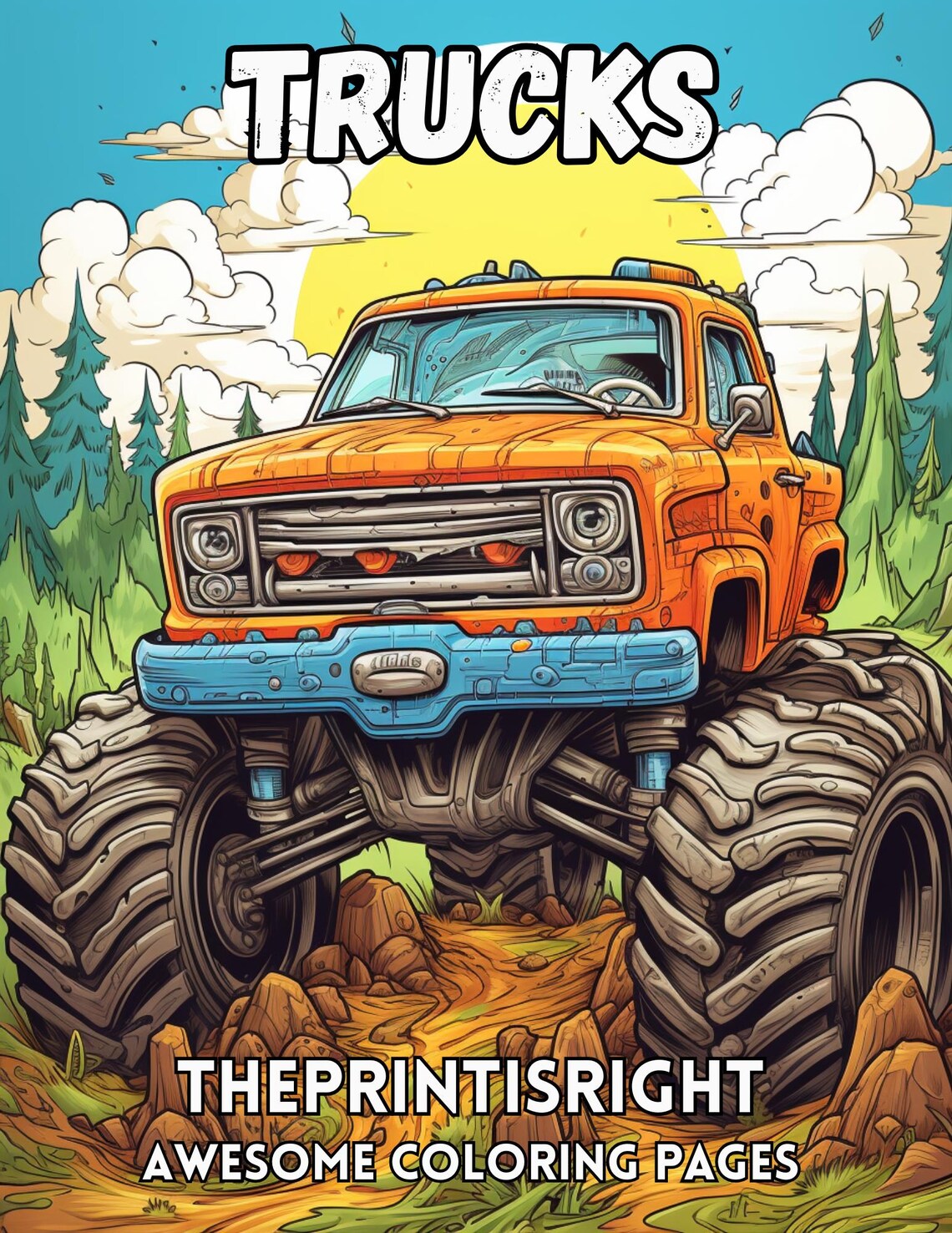 40 Trucks Coloring Pages | Fun Kids Coloring Pages | Stress Relief and ...