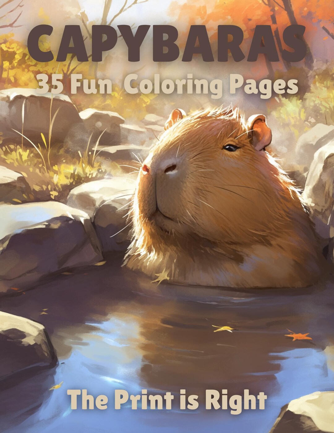 35 Capybara Coloring Pages | Fun Kids Coloring Pages | Stress Relief ...