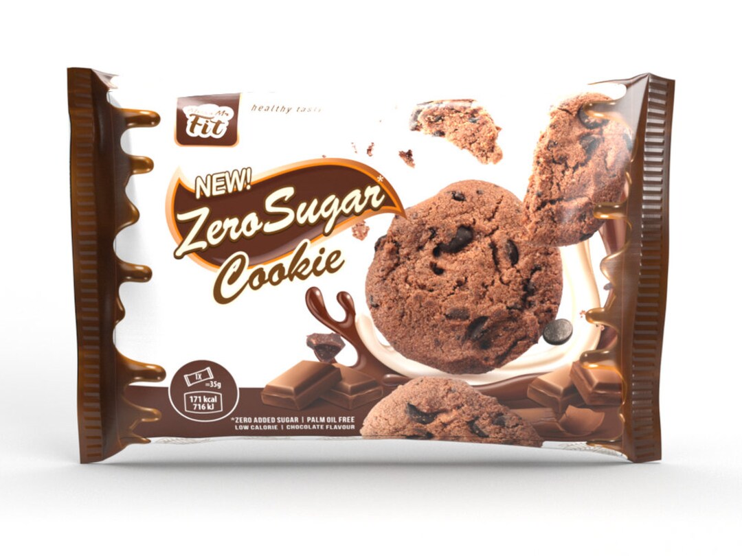 ZERO Sugar Cookie 35g Choco Box 24pcs Miss and Mr Fit ® Free Shipping ...