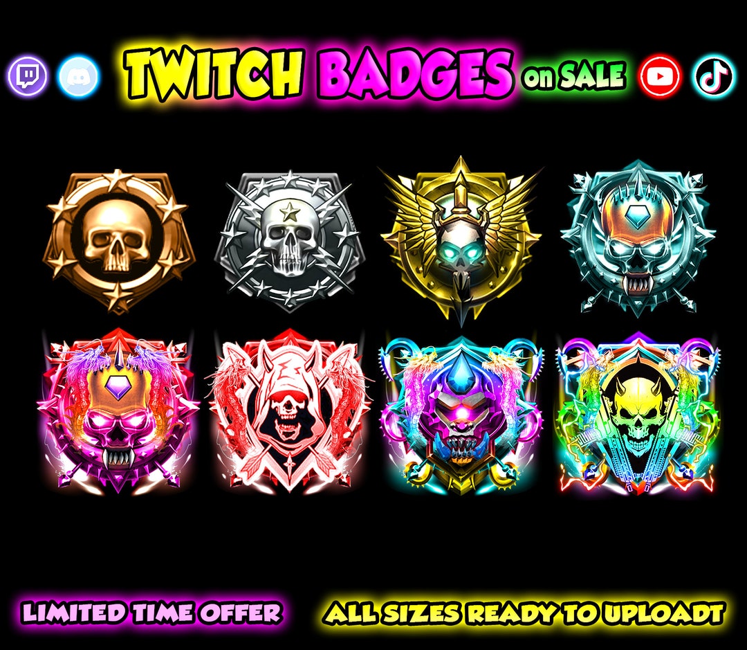 COD Warzone Warfare Twitch Sub Badges, COD Warzone Warfare Twitch ...