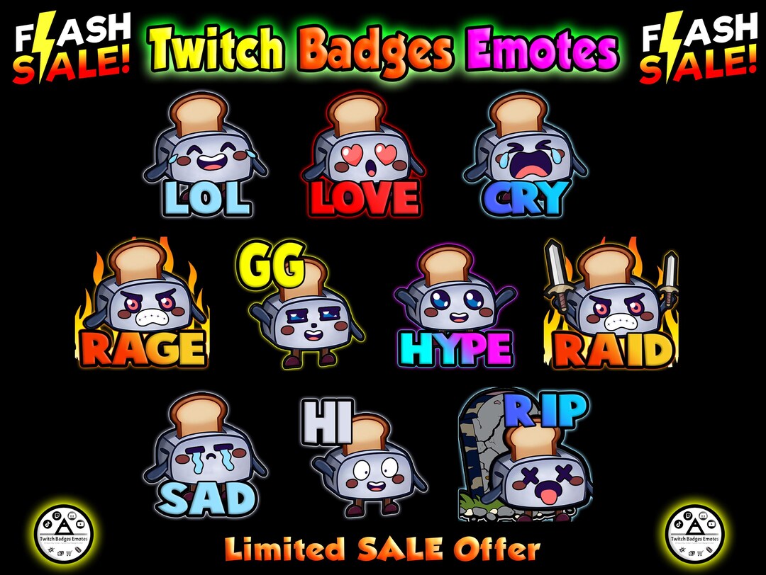 TOASTER Emote | Twitch Emote | Youtube Emote | Discord Emote ...