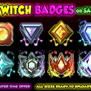 Twitch Badges, Twitch Sub Badges, Gems Badges, COD Badges, Rank Badges ...