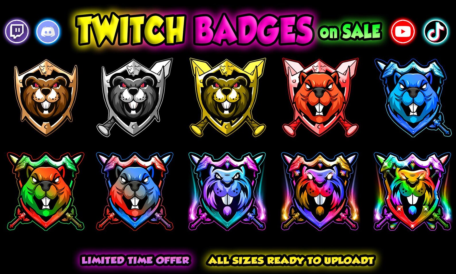 Twitch Badges, Twitch Sub Badges, Beaver Badges, Beaver Sub Badges ...